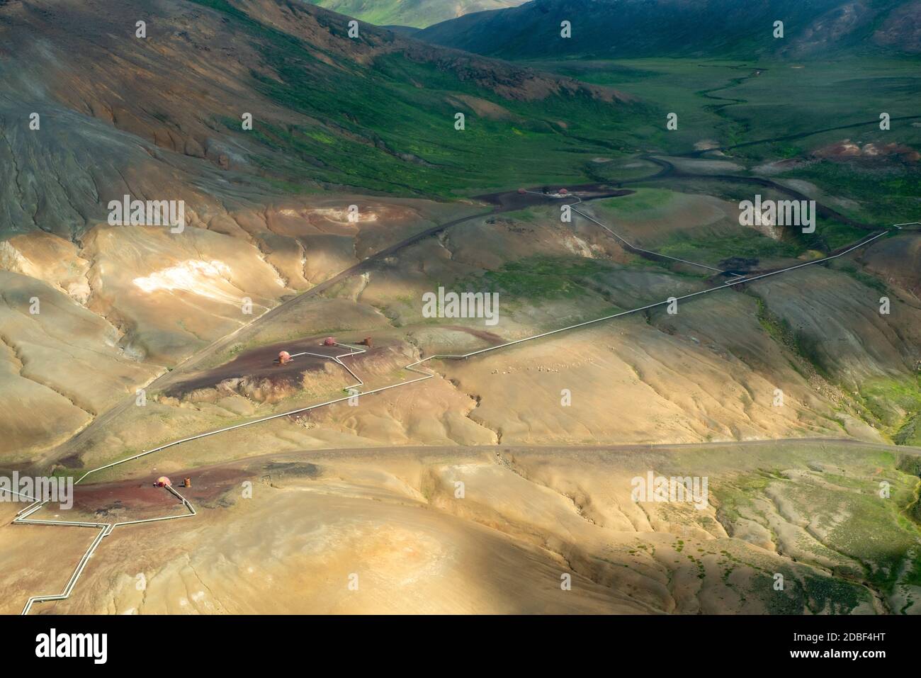 Geothermal power station in Iceland. Generation of ecologically clean ...