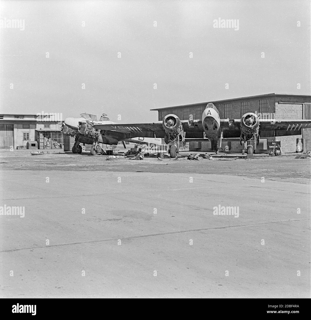 An early 1950s vintage black and white photograph showing British Royal ...