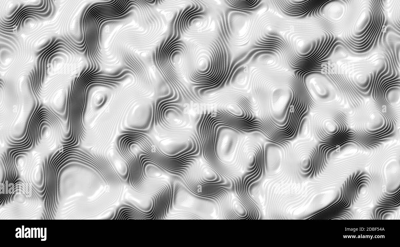 Silver ripple liquid plastic wave surfaces. Seamless fluid different ...