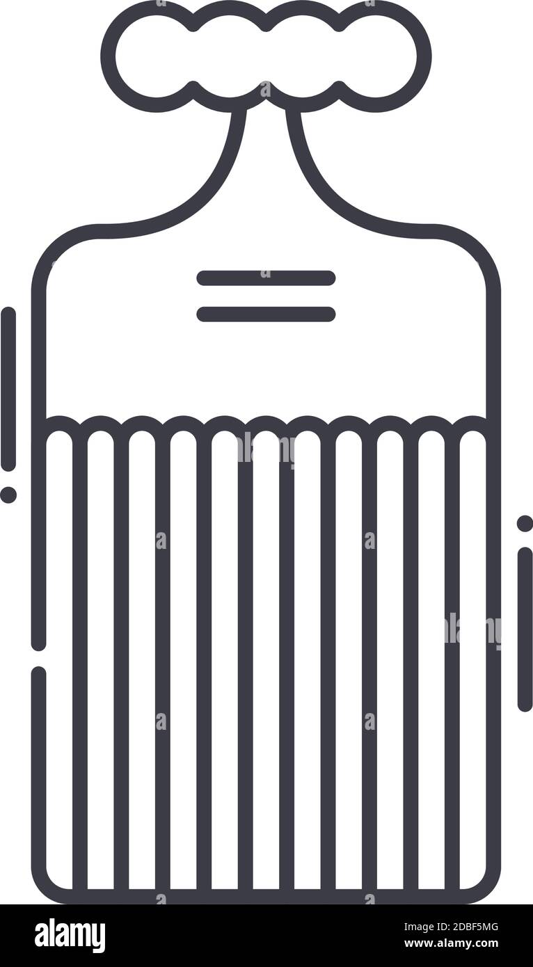 Comb concept icon, linear isolated illustration, thin line vector, web ...
