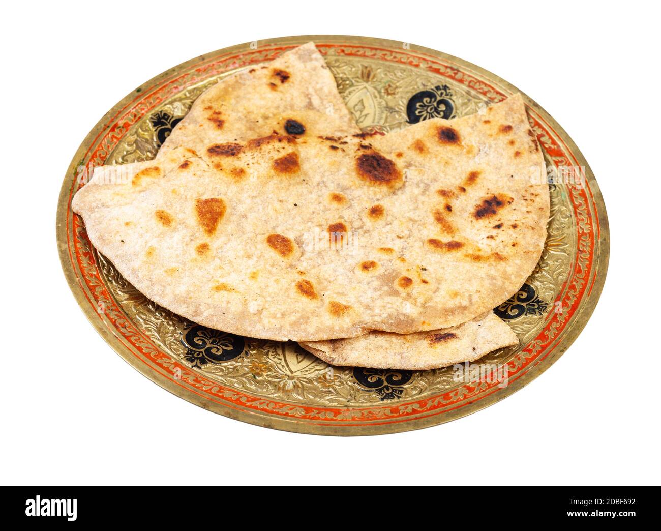 Indian cuisine - tandoori roti (naan flatbread baked in tandoor ) on ...