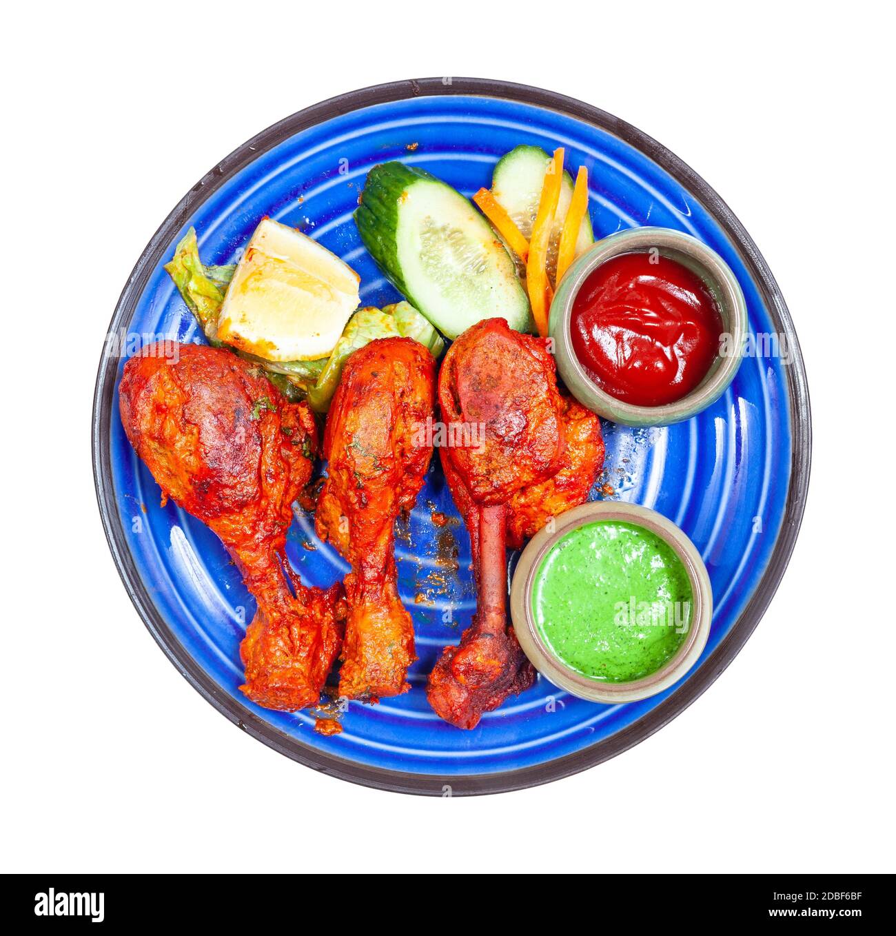 Indian tandoori leg chicken spices Cut Out Stock Images & Pictures - Alamy