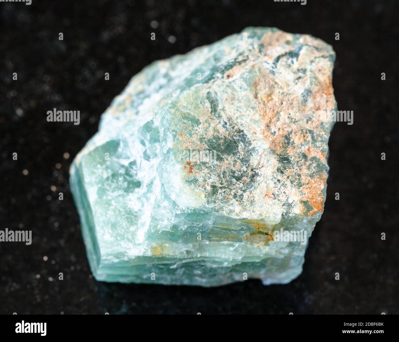 closeup of sample of natural mineral from geological collection - raw ...