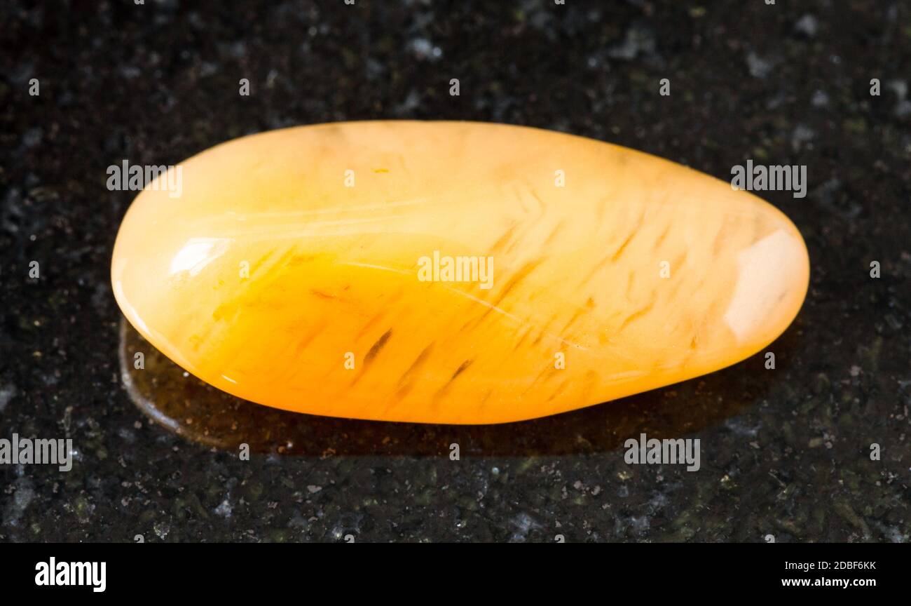 closeup of sample of natural mineral from geological collection ...