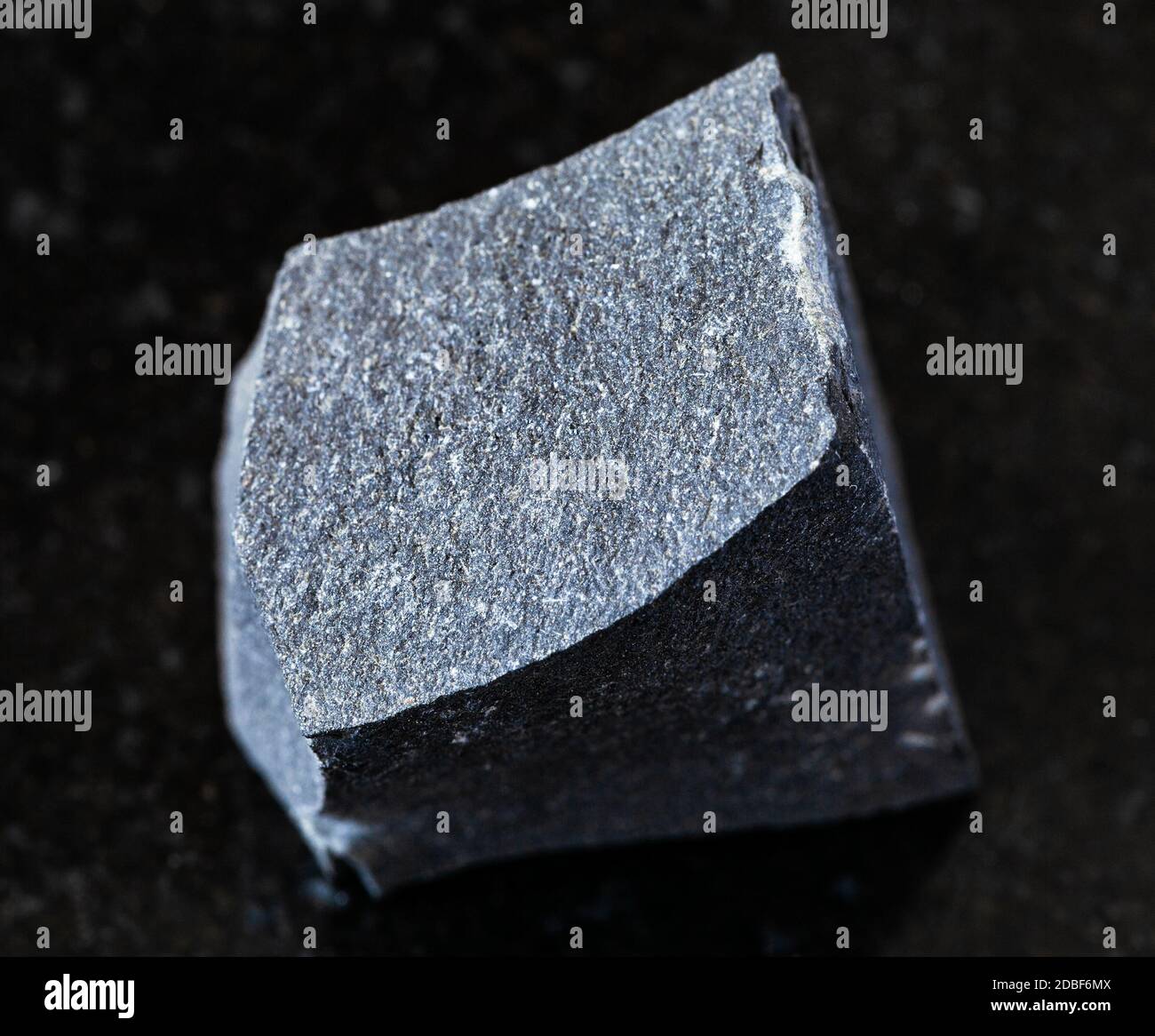 closeup of sample of natural mineral from geological collection - rough ...
