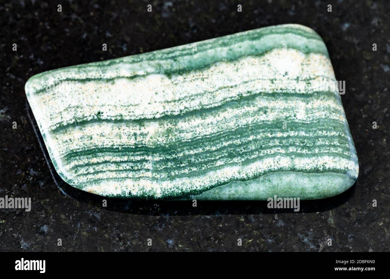 closeup of sample of natural mineral from geological collection ...