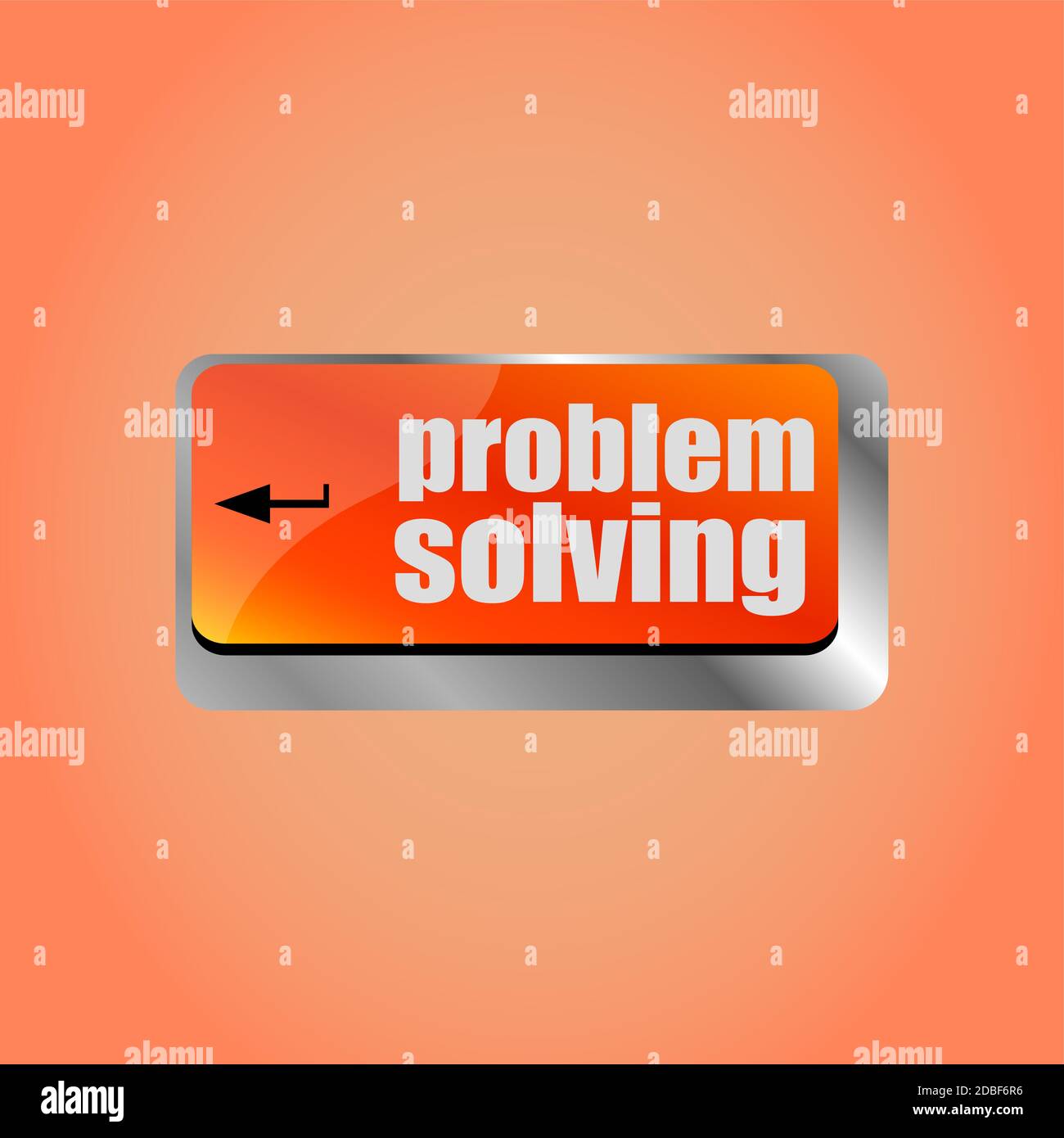 problem solving button on computer keyboard key Stock Photo - Alamy