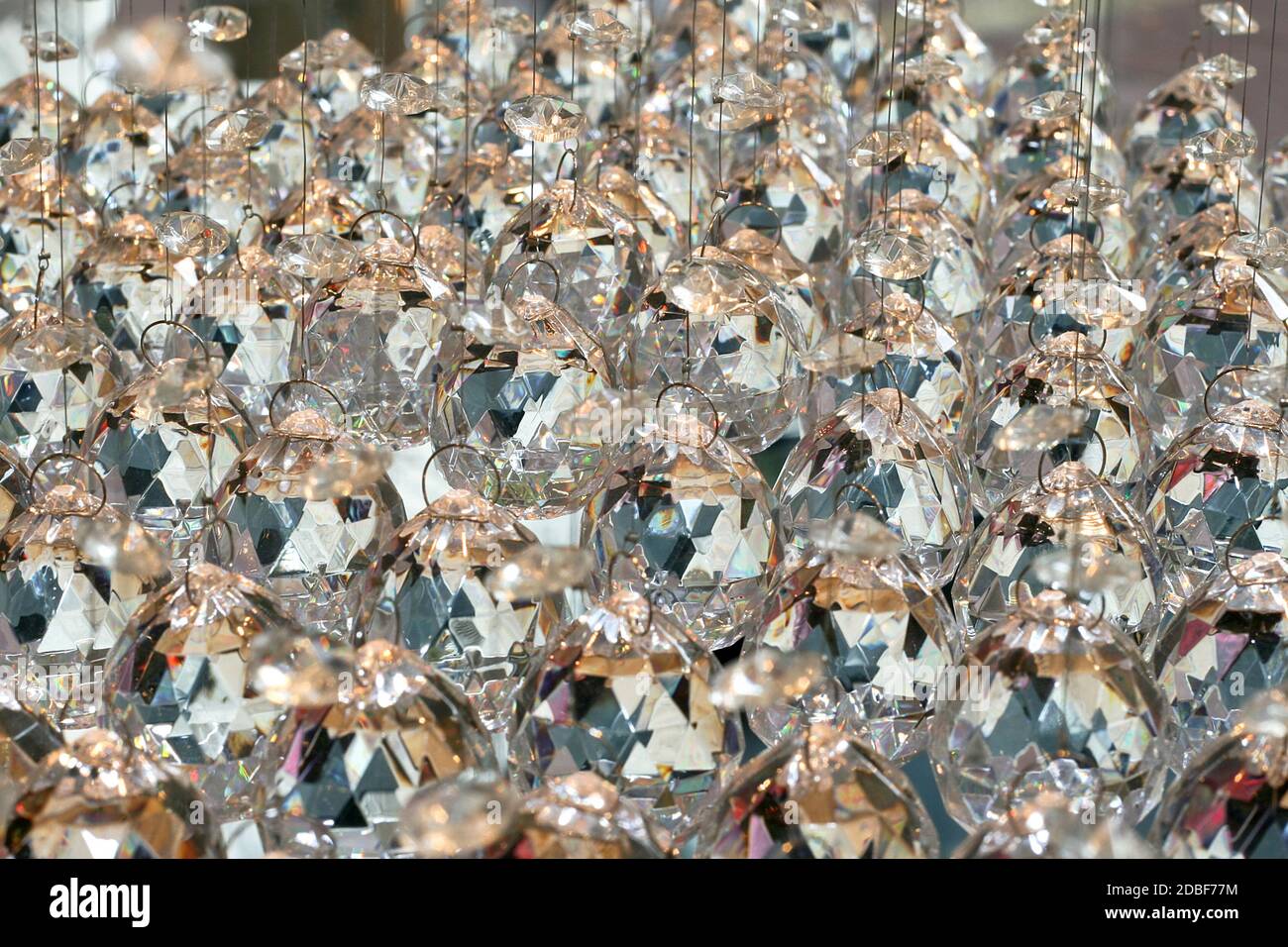 Bunch of diamond style luxury crystal balls Stock Photo - Alamy