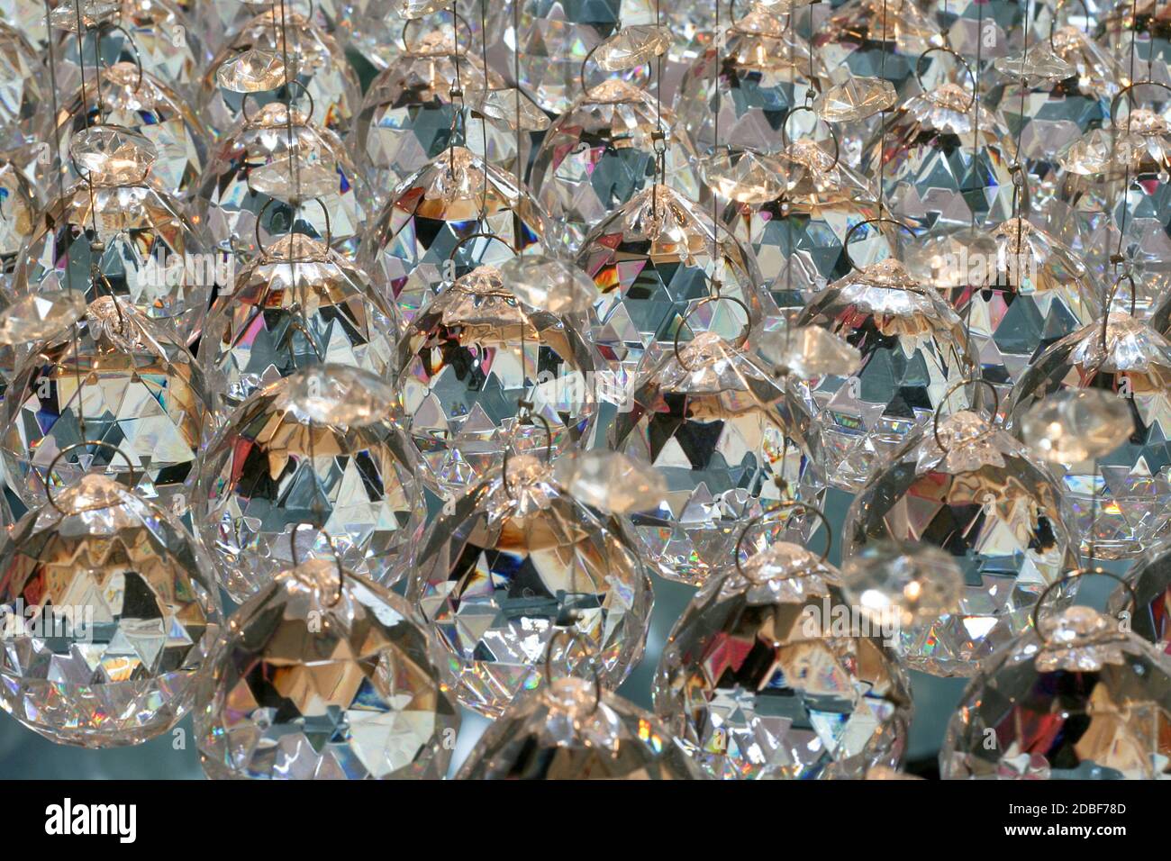 Bunch of diamond style luxury crystal balls Stock Photo - Alamy