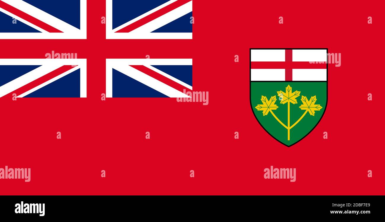 flag of Canadian state Ontario Stock Vector Image & Art - Alamy