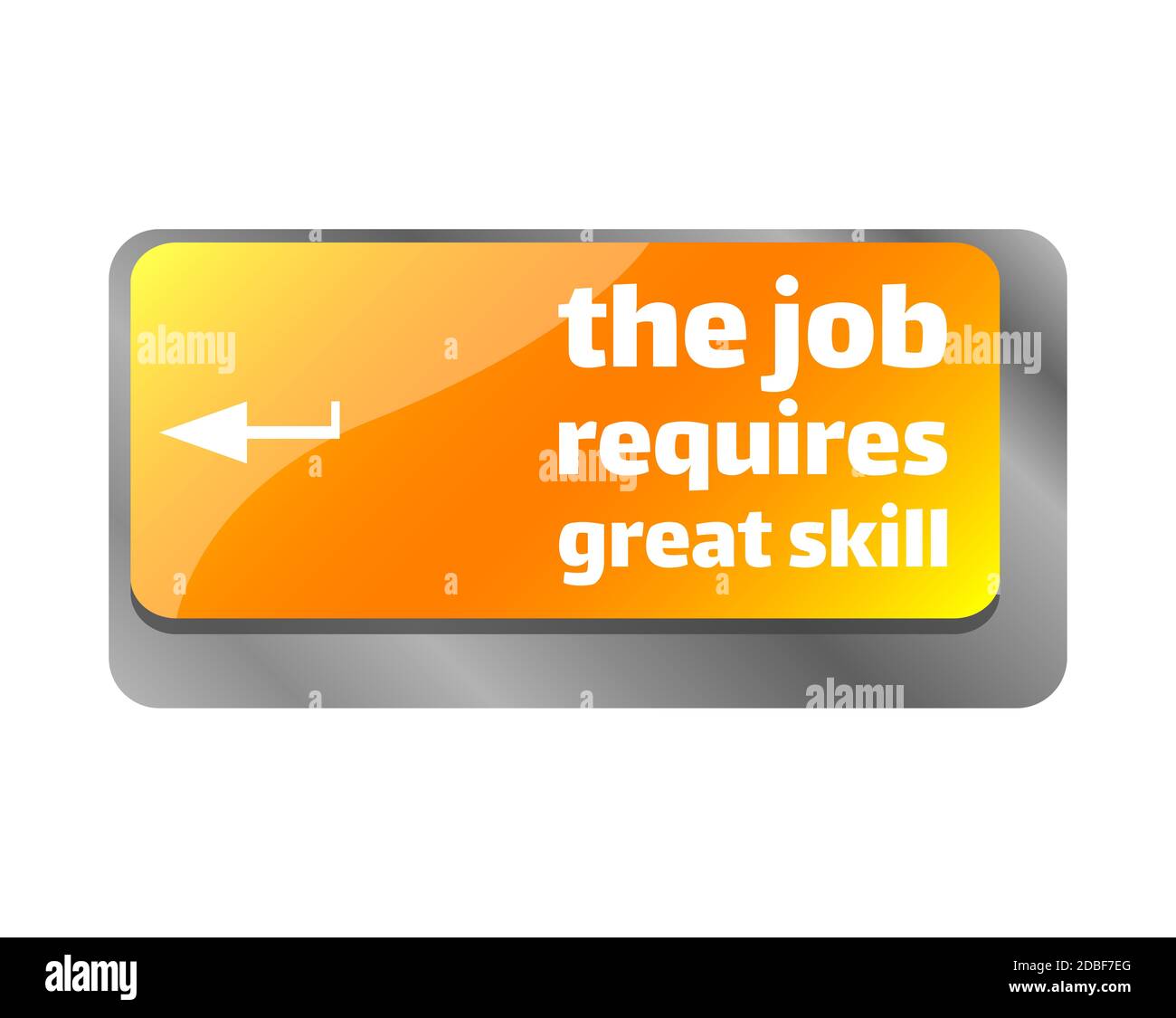 The job requires great skills . Close up of keyboard, enter computer ...