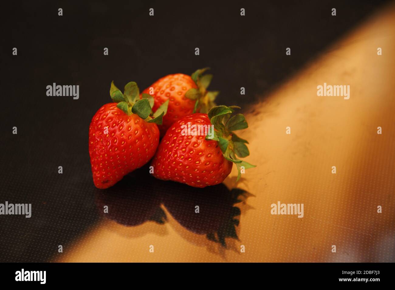Strawberry set for breakfast or snack Stock Photo - Alamy