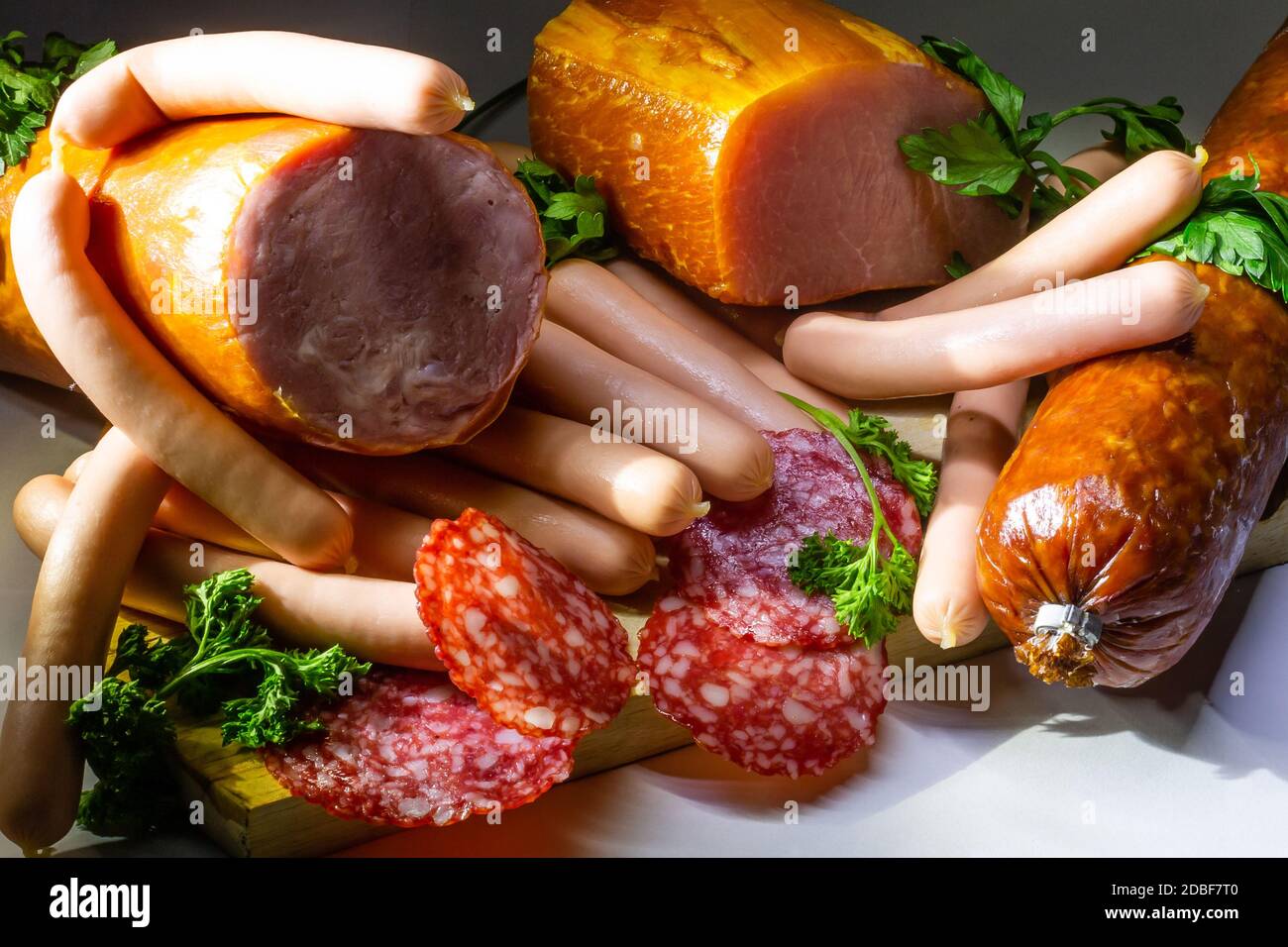 Danish smoked sausage hi-res stock photography and images - Alamy