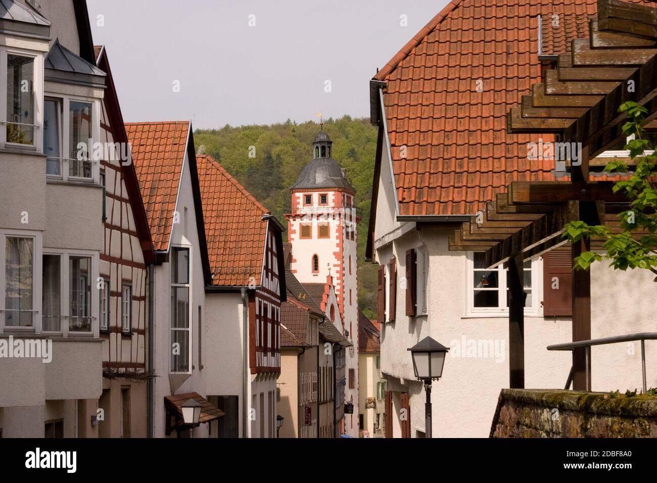 small lane in historic centre Stock Photo - Alamy