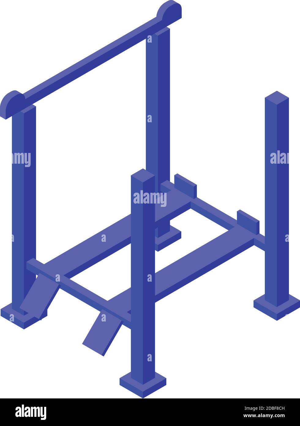 Metal car lift icon. Isometric of metal car lift vector icon for web ...