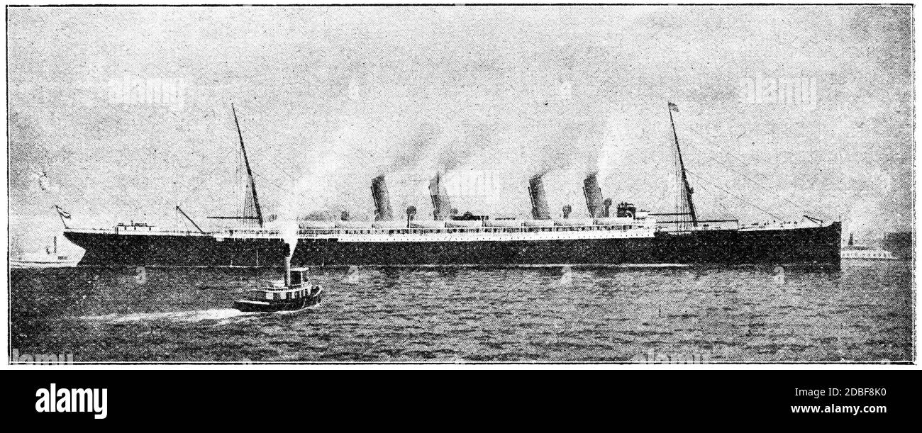 German transatlantic ocean liner SS Kaiser Wilhelm der Grosse ...