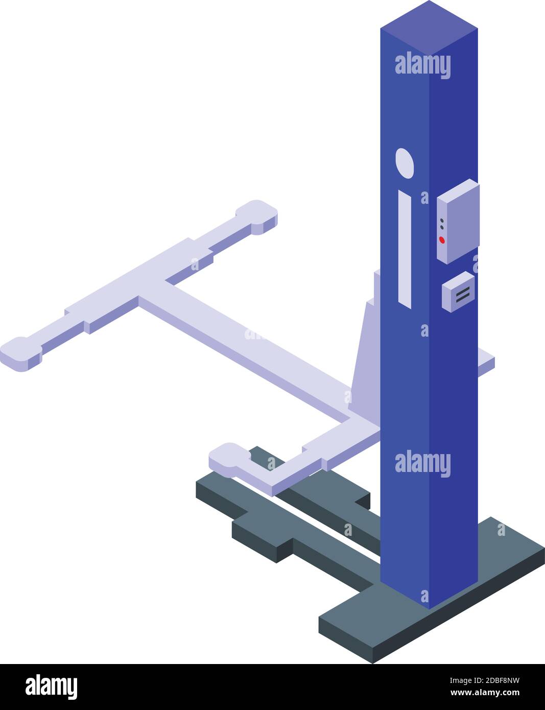 Jack car lift icon. Isometric of jack car lift vector icon for web ...