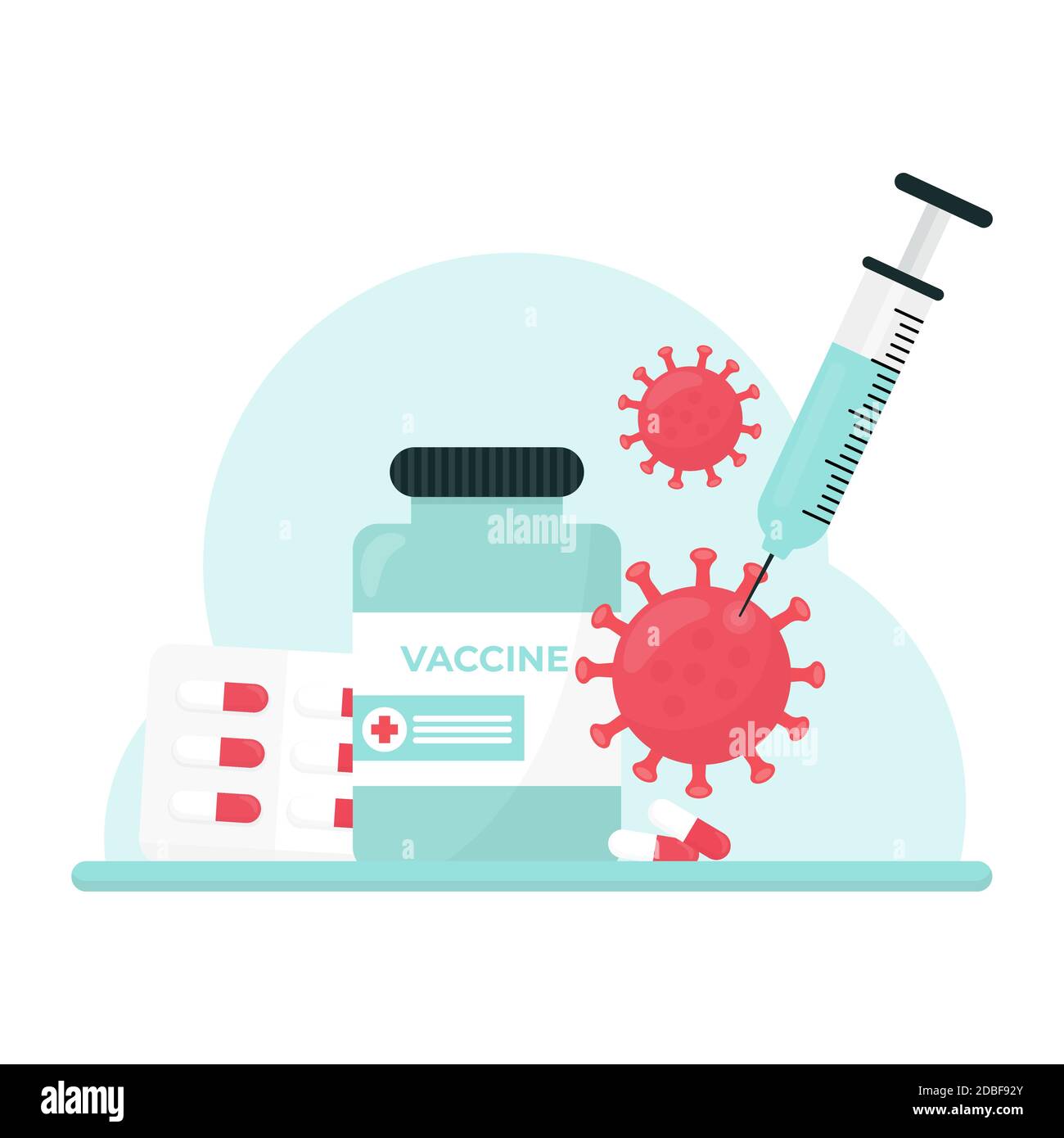 Virus cure concept Vector illustration Stock Vector Image & Art - Alamy