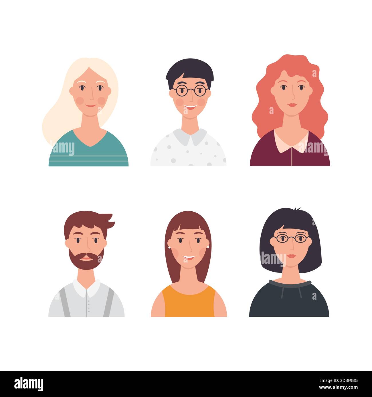 People avatars Vector illustration EPS 10 Stock Vector Image & Art - Alamy