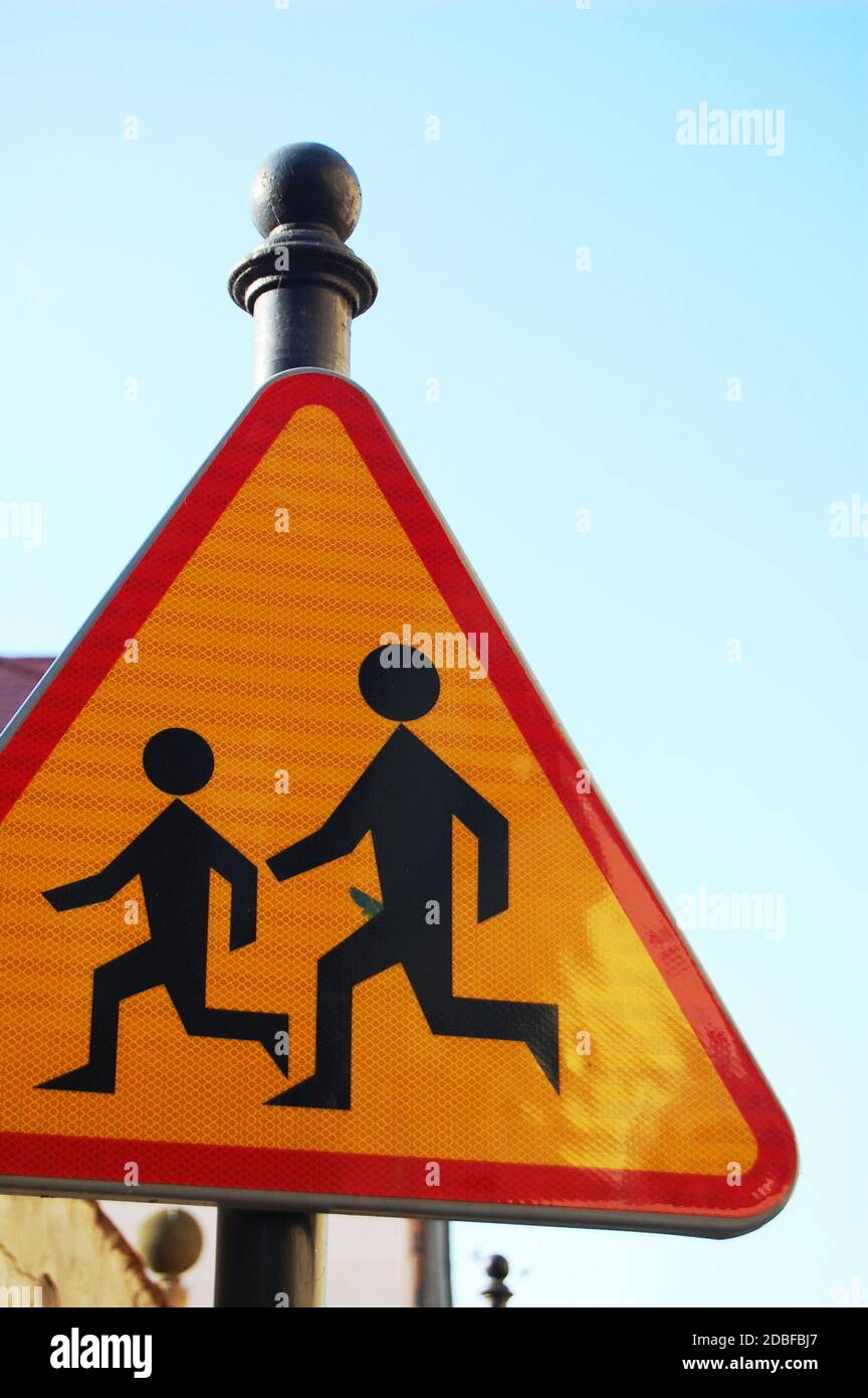 street signs in krakow, poland Stock Photo - Alamy
