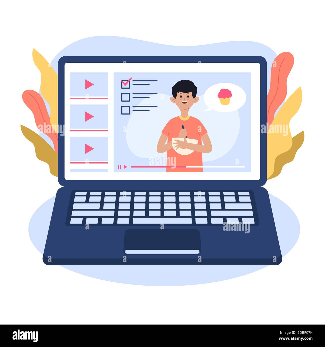 Online courses concept Vector illustration Stock Vector Image & Art - Alamy