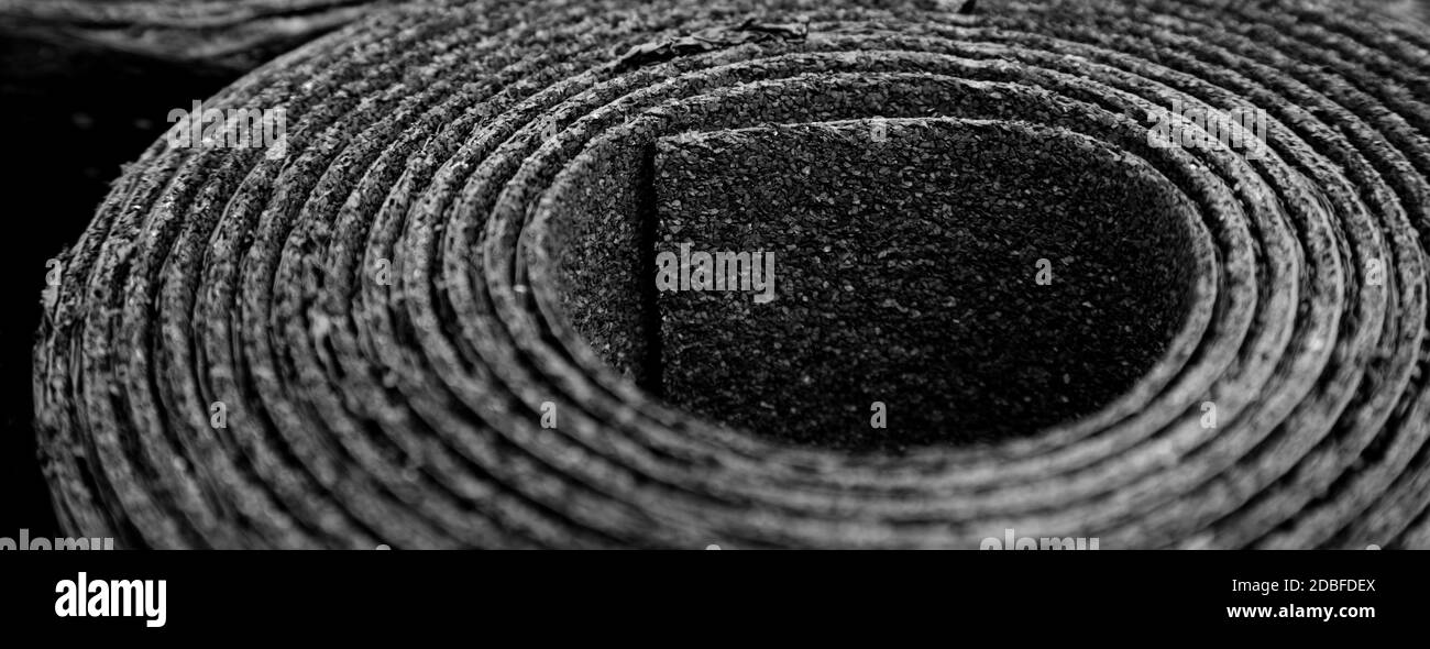 Bituminous roofing felt Black and White Stock Photos & Images - Alamy