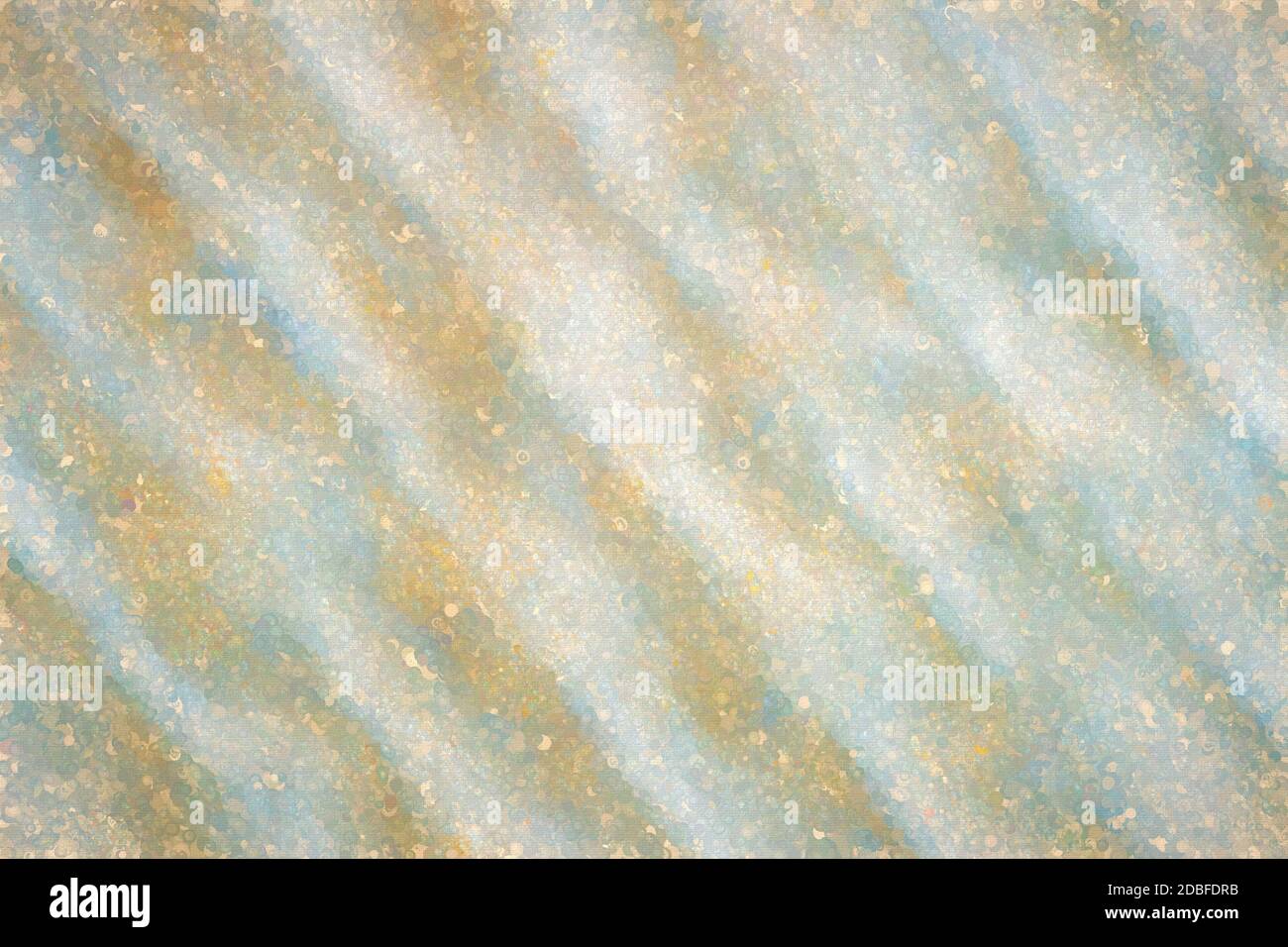 Macro shot of a wavy structure and round pigment-like yellow blobs of ...