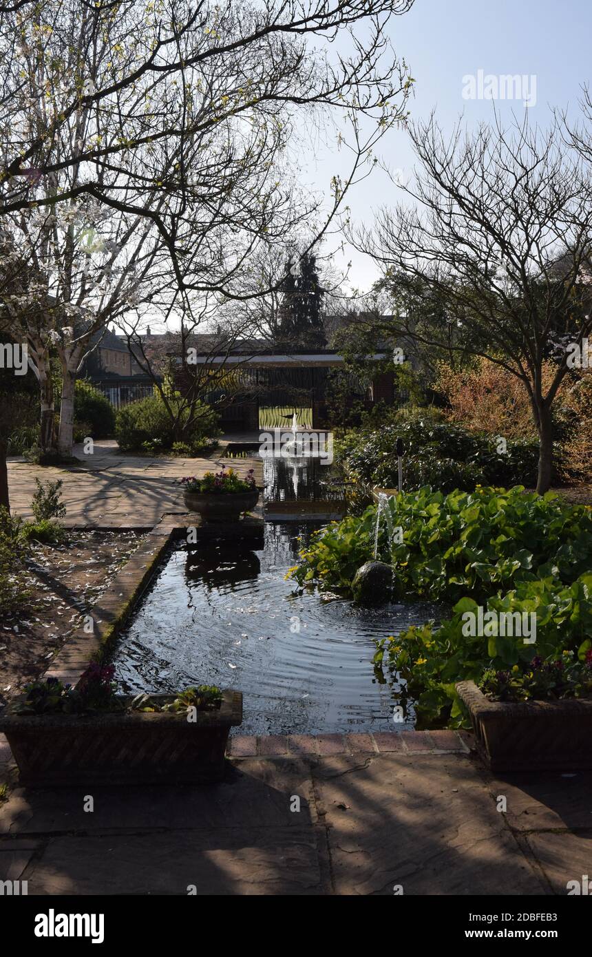 fountains, abbey gardens, bury st edmunds, suffolk, england Stock Photo ...