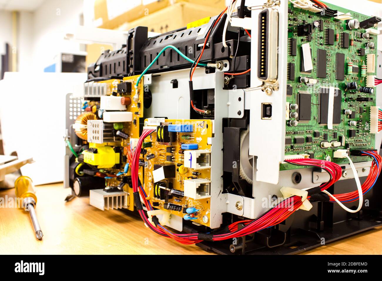 Printer Scanner office equipment Electronics Board Stock Photo - Alamy