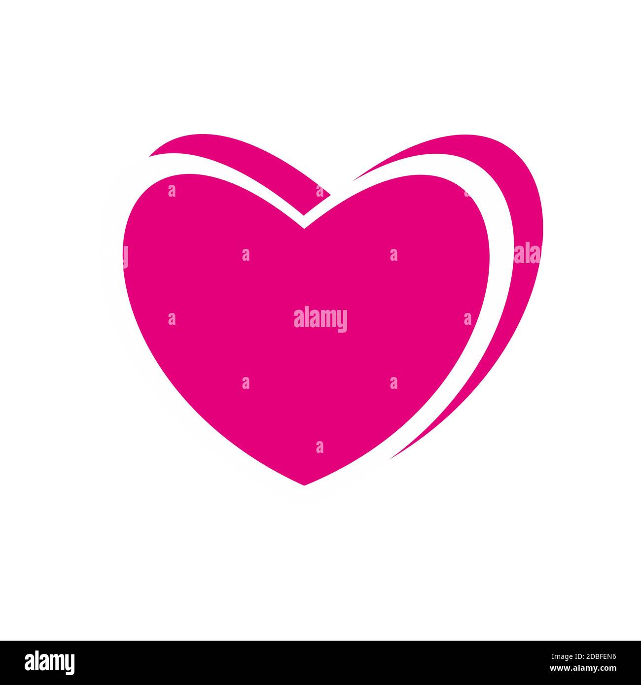 Heart icon . Simple heart , love logo Stock Photo - Alamy