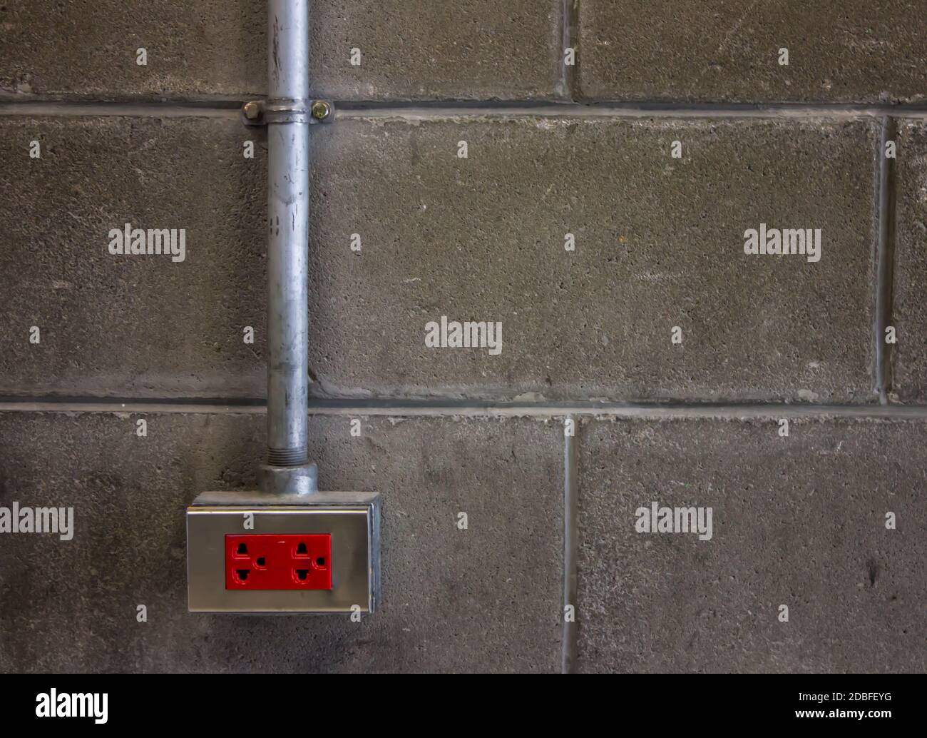 main Power Plug electric building Stock Photo - Alamy