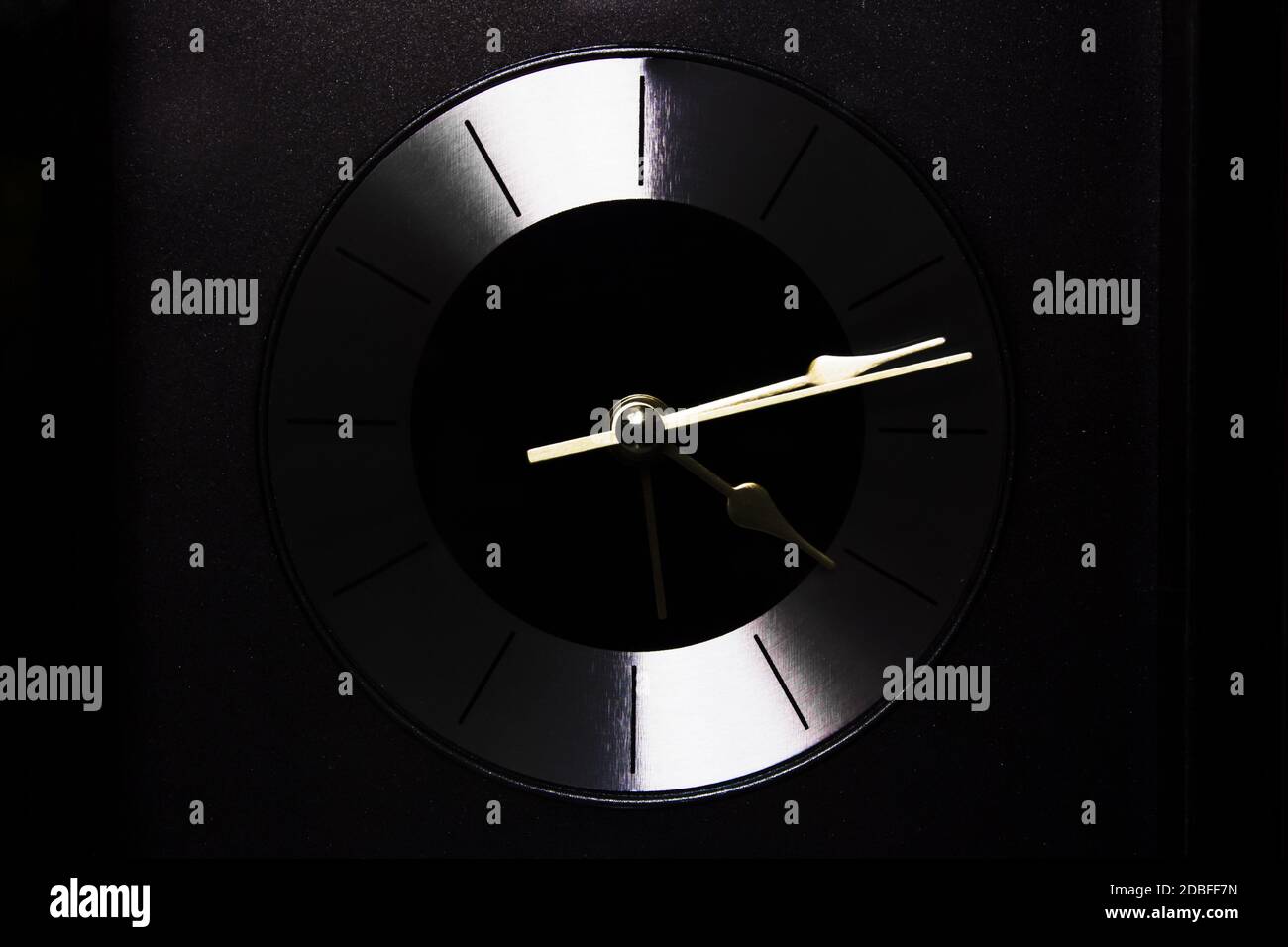 Clock modern design running Stock Photo - Alamy