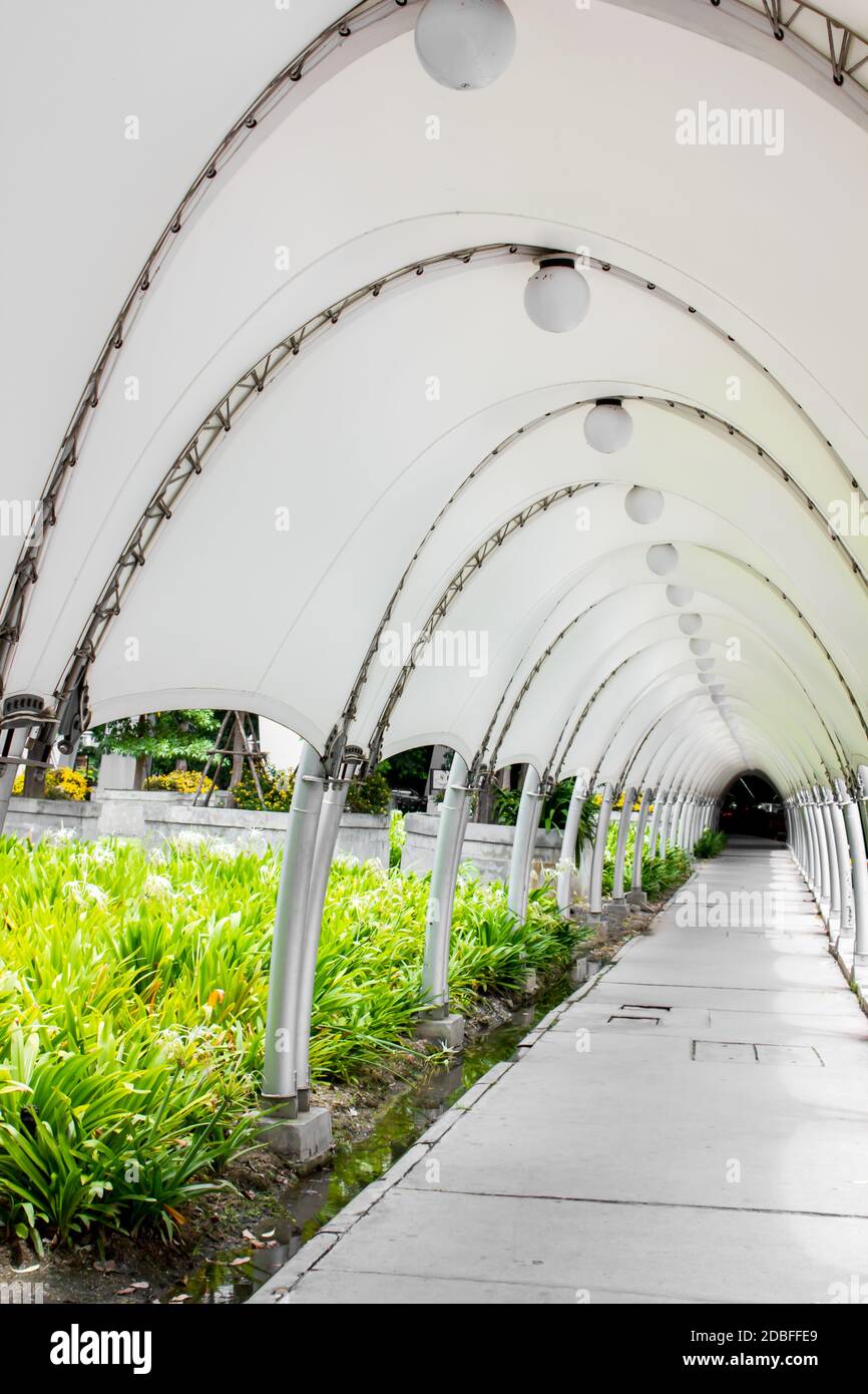 Roof Path Insulator and Lamp Stock Photo - Alamy
