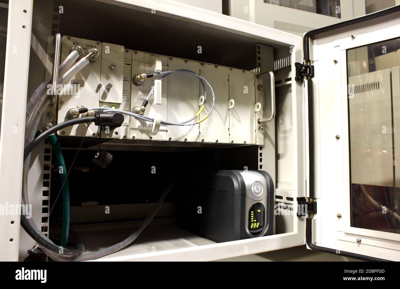 server room with computers for trunk radio system Stock Photo - Alamy