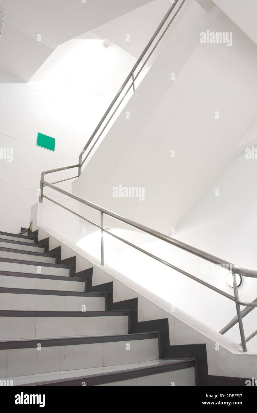 Emergency Staircase building Stock Photo - Alamy
