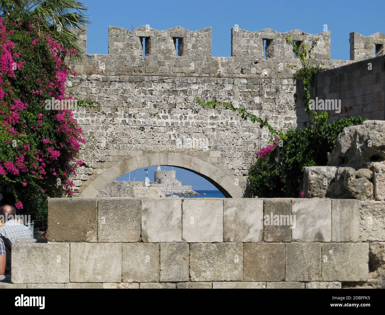 Virgin Mary's Gate on the Island of Rhodes Stock Photo - Alamy