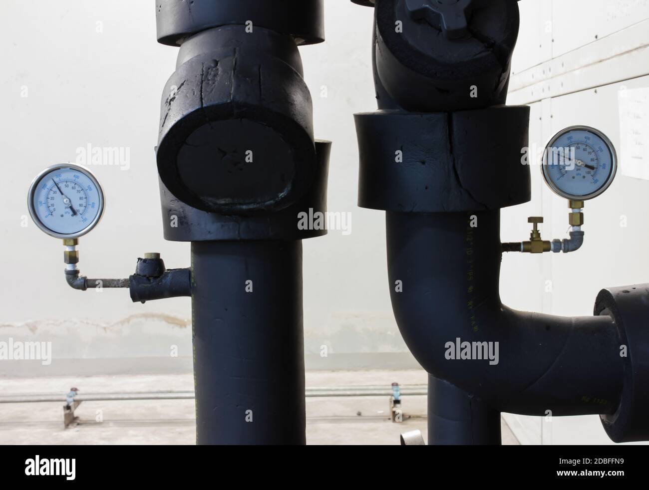 Pipe Refrigerator concrete cooling Stock Photo - Alamy