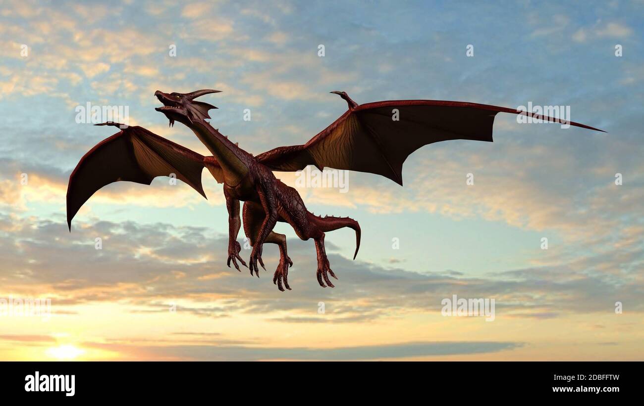 Art fantasy dragon art medieval hi-res stock photography and images - Alamy