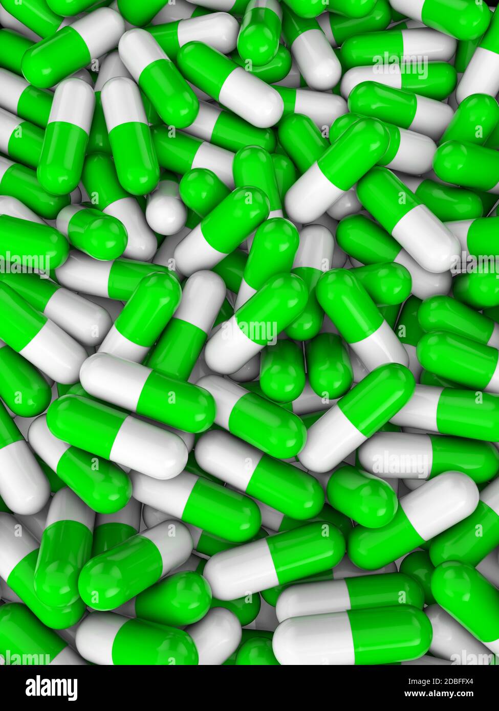 Background formed by capsule pills. 3d illustration Stock Photo - Alamy