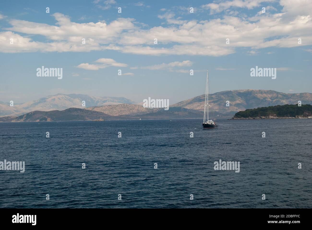 Beautiful seascape with boat hi-res stock photography and images - Alamy