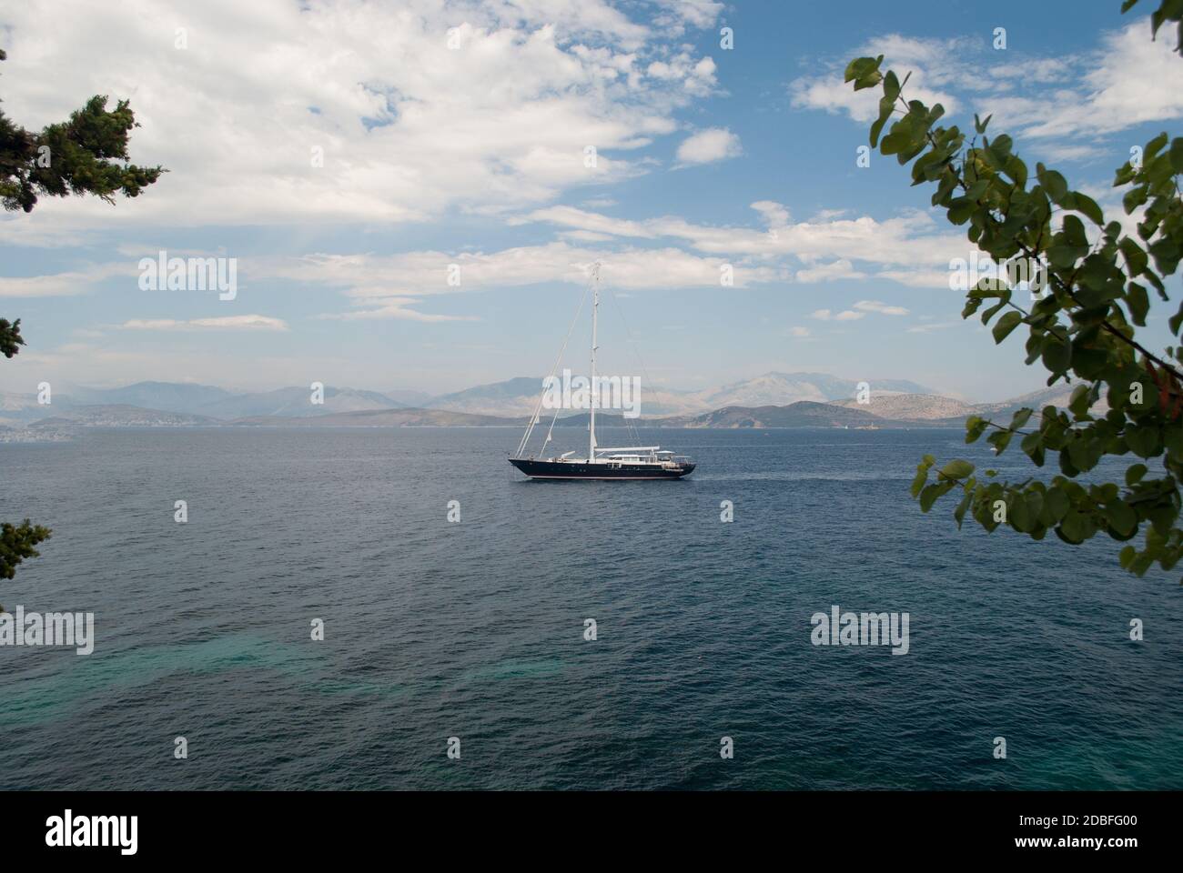 Beautiful seascape with boat hi-res stock photography and images - Alamy