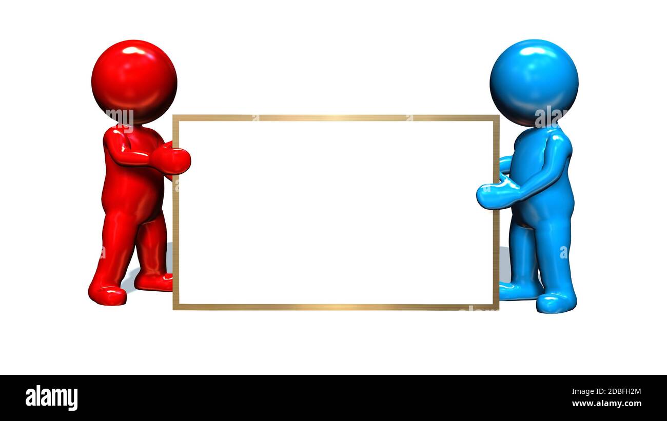 Poster board people Cut Out Stock Images & Pictures - Alamy