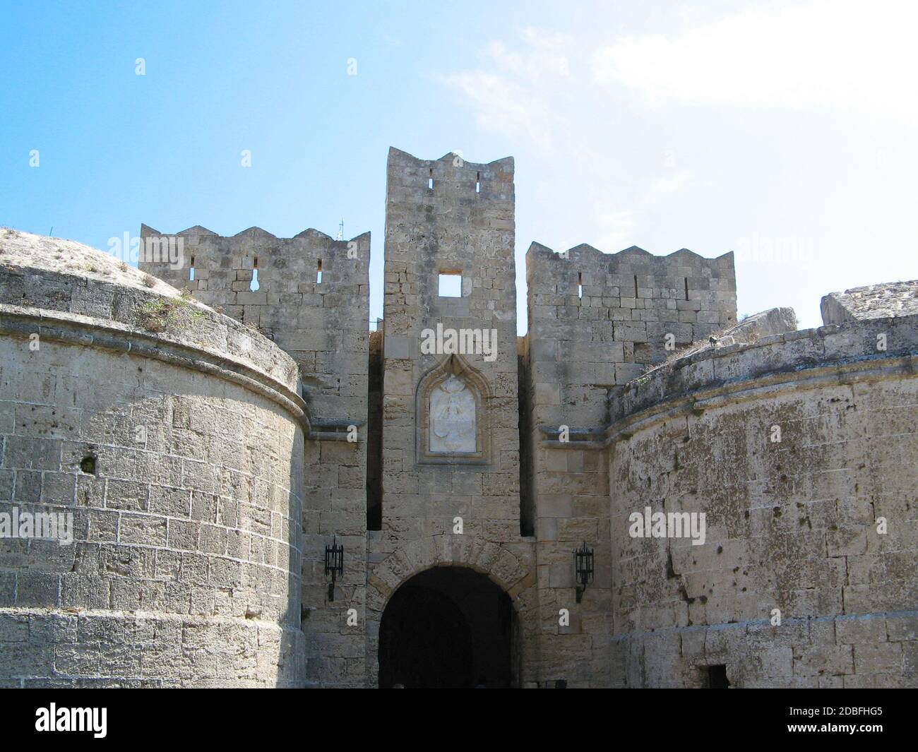 D'Amboise Gate entrance to the Palace of The Grand Master from the ...