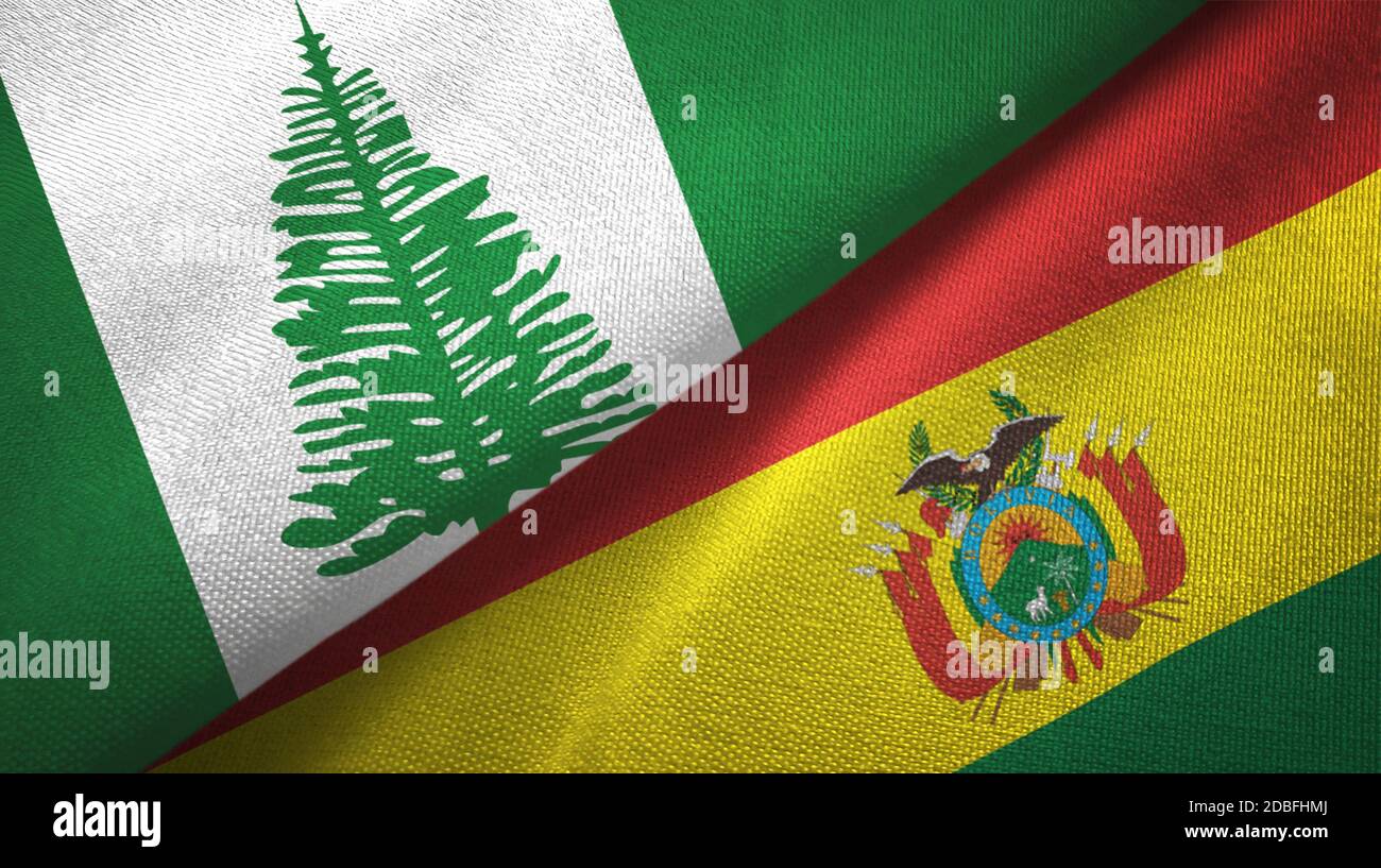 Bolivia norfolk island flag hi-res stock photography and images - Alamy