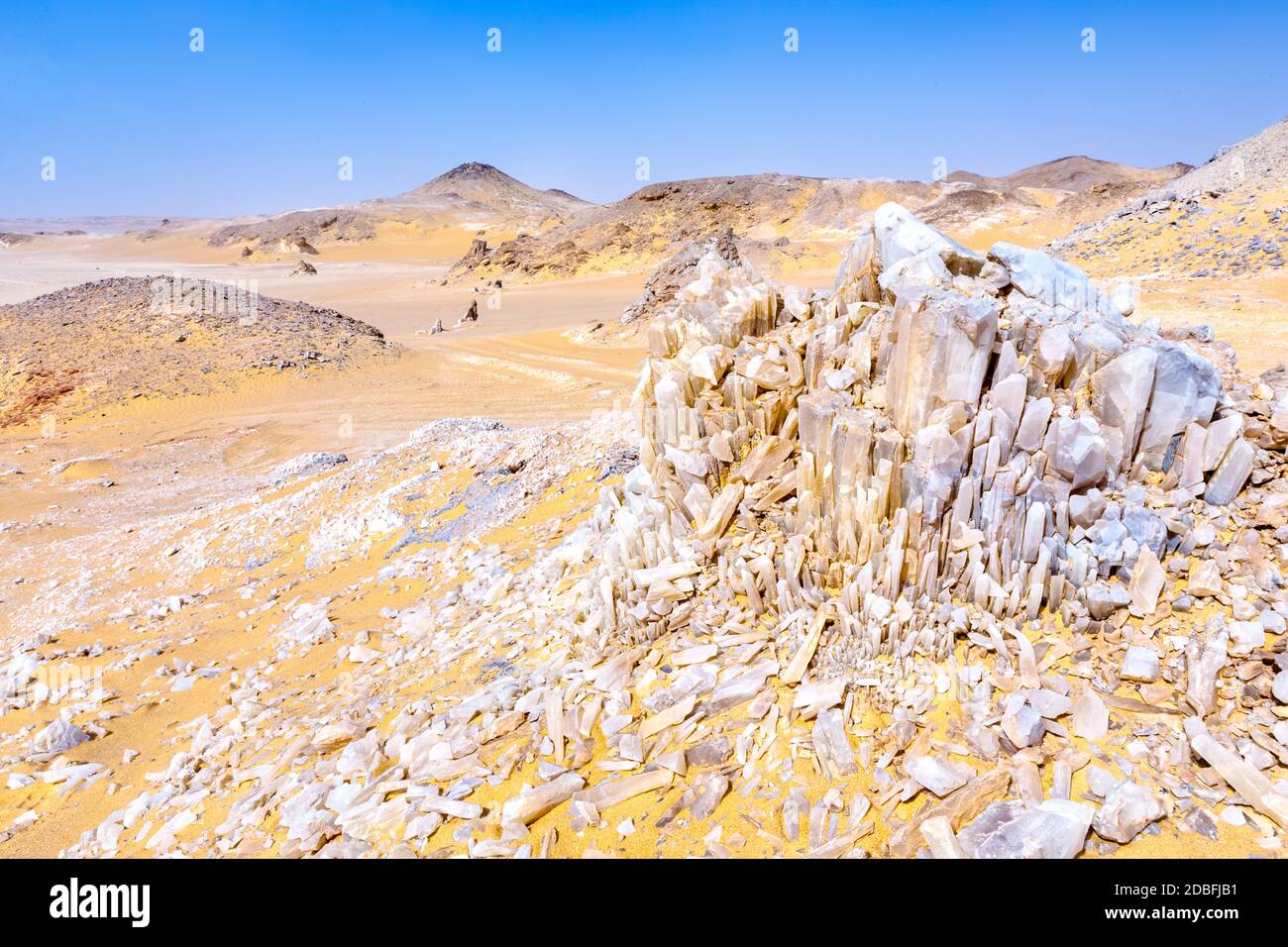 White Desert at Farafra in the Sahara of Egypt. Africa Stock Photo - Alamy