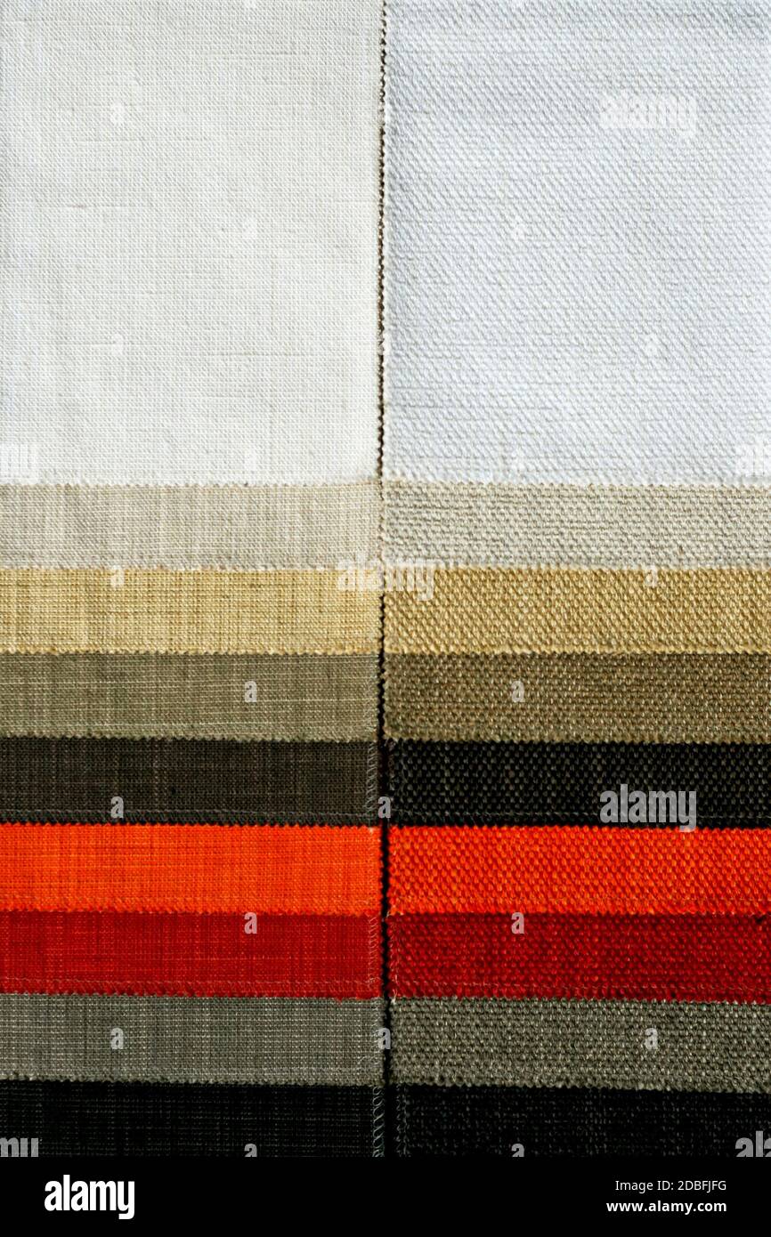 Decorative and fashion textile linen chart Stock Photo - Alamy