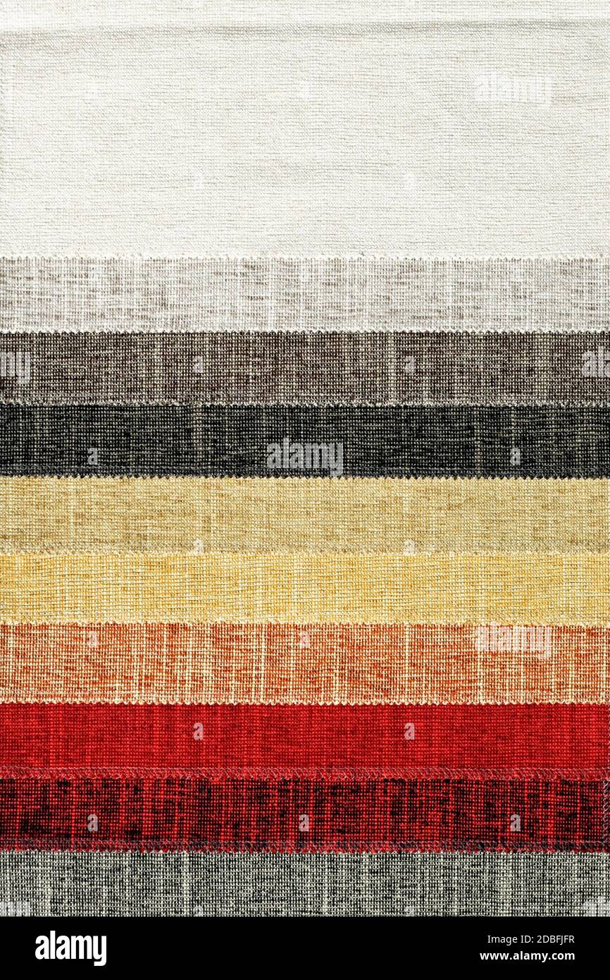 Decorative and fashion textile cloth color chart Stock Photo - Alamy