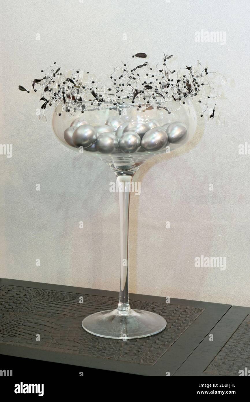 Silver eggs in glass hi-res stock photography and images - Alamy