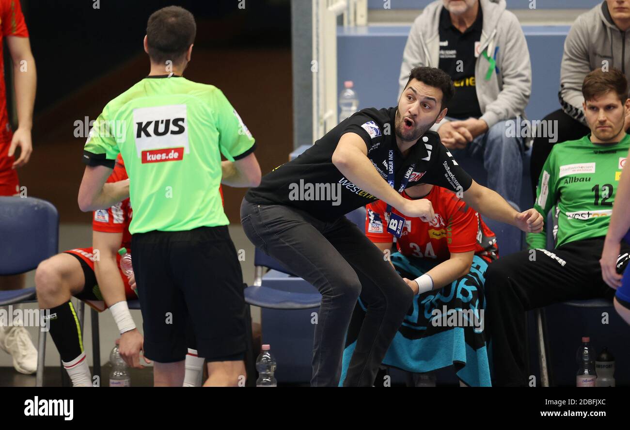 Eat, Deutschland. 16th Nov, 2020. firo: 15.11.2020, handball, Liqui ...