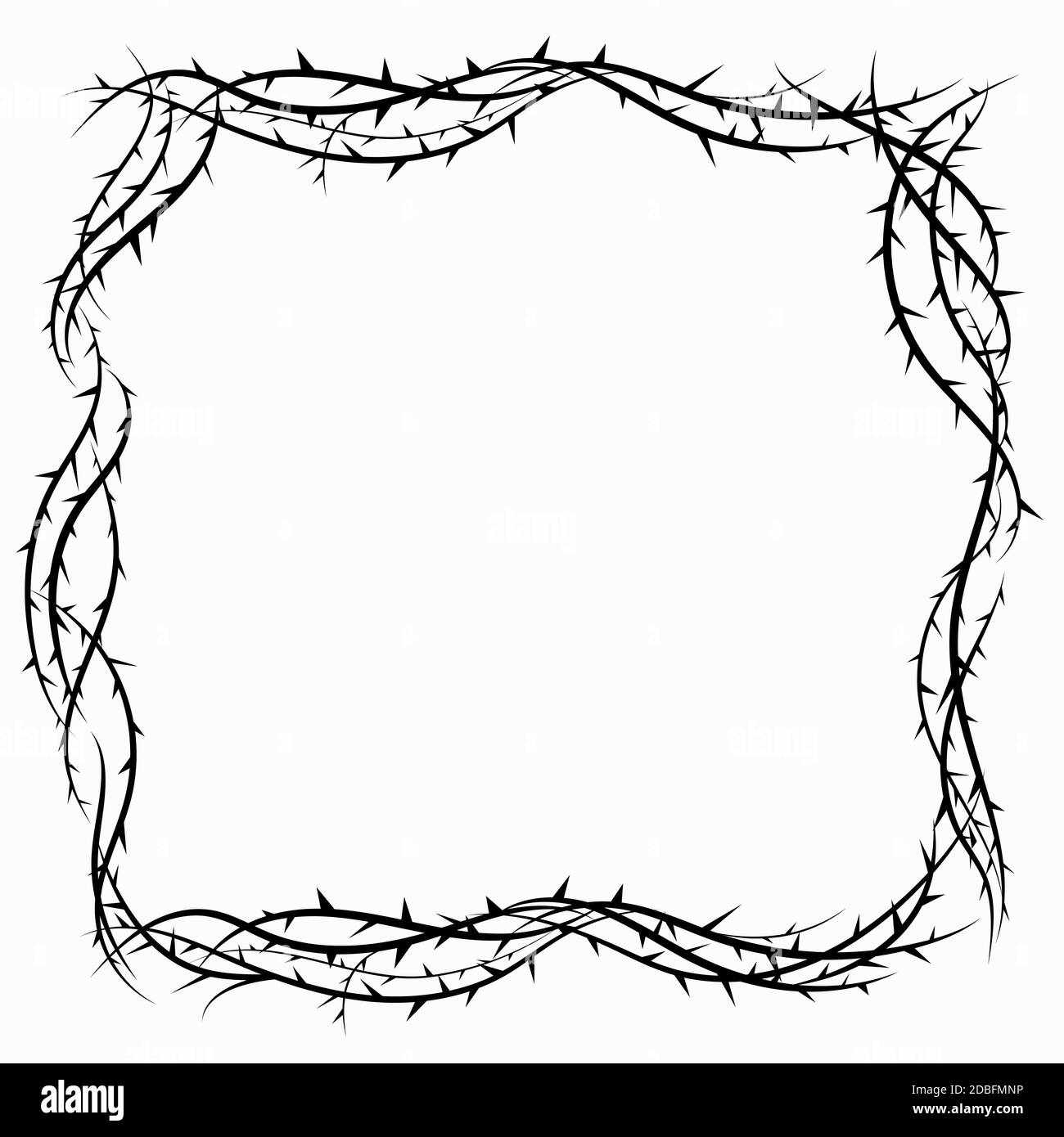 Realistic design crown of thorns Vector illustration Stock Vector Image ...